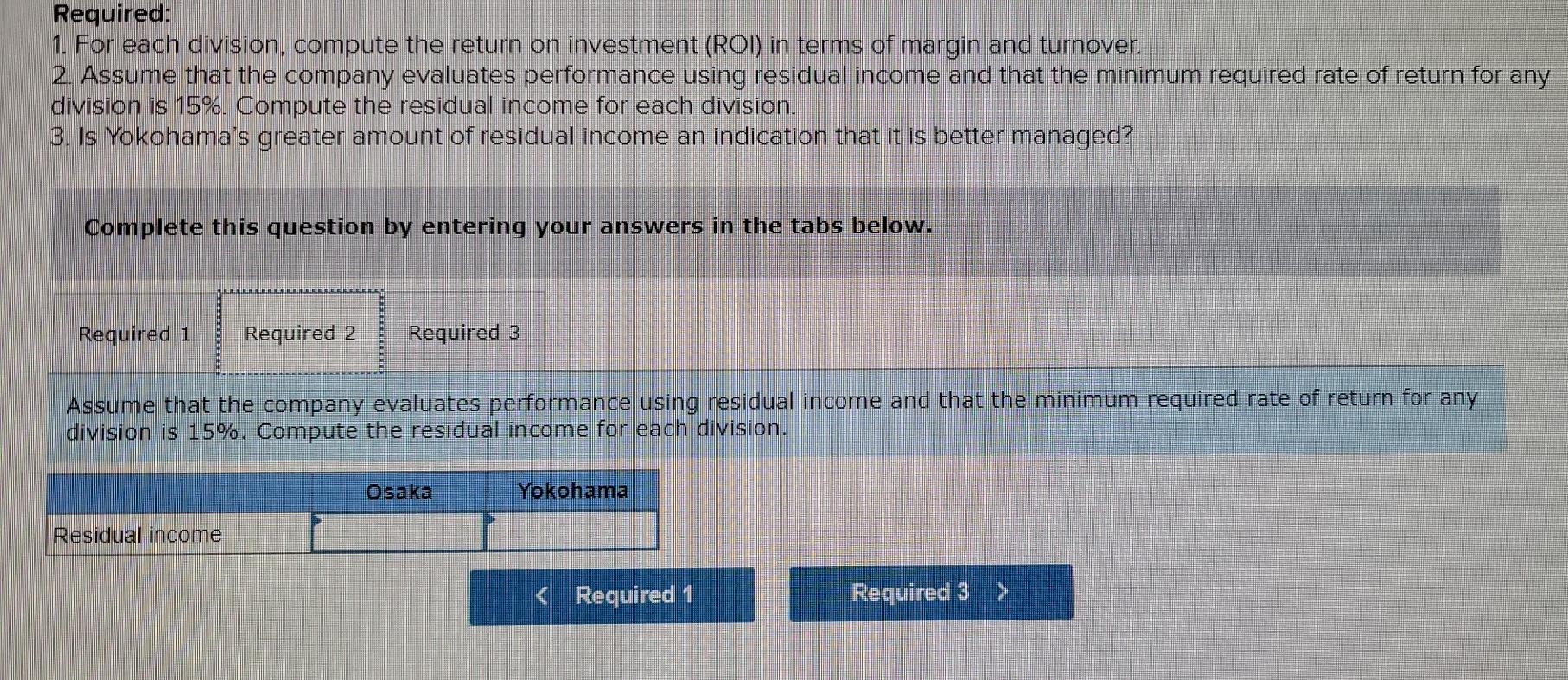 Solved Exercise 11-6 (Static) Contrasting Return on | Chegg.com