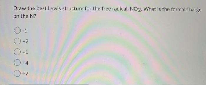 Solved Draw the best Lewis structure for the free radical, | Chegg.com