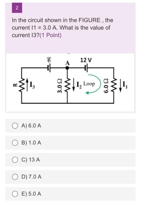 Solved In the circuit shown in the FIGURE, the current | Chegg.com