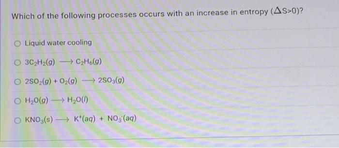Solved Which of the following processes occurs with an | Chegg.com