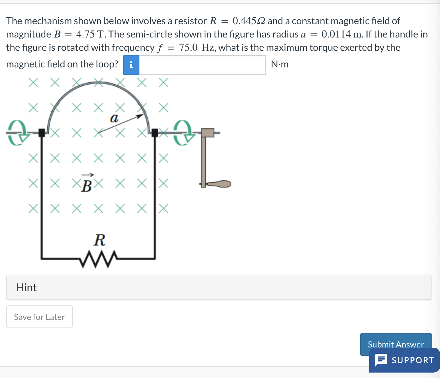 Solved The mechanism shown below involves a resistor | Chegg.com