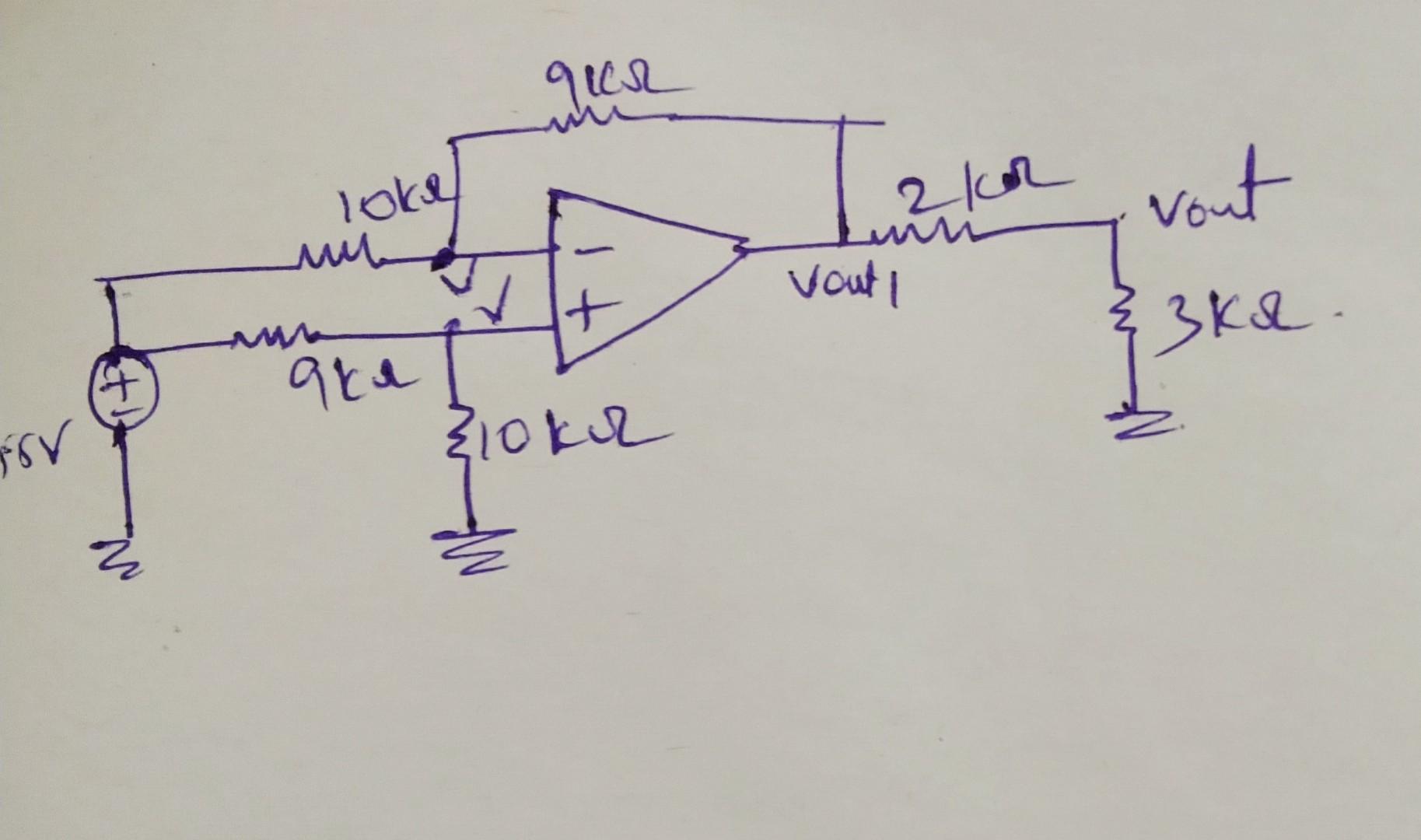 Solved solve the circuit and find the Vout the input | Chegg.com Solved solve the circuit and find the Vout the input | Chegg.com