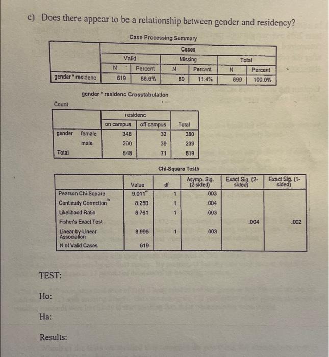 Solved c) Does there appear to be a relationship between | Chegg.com