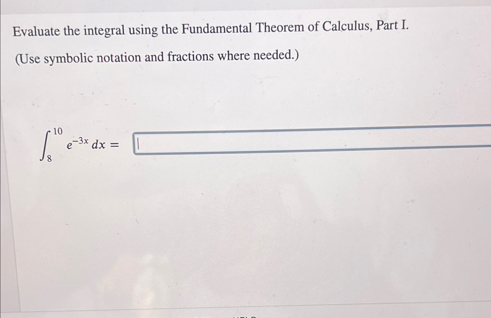 Solved Evaluate the integral using the Fundamental Theorem | Chegg.com