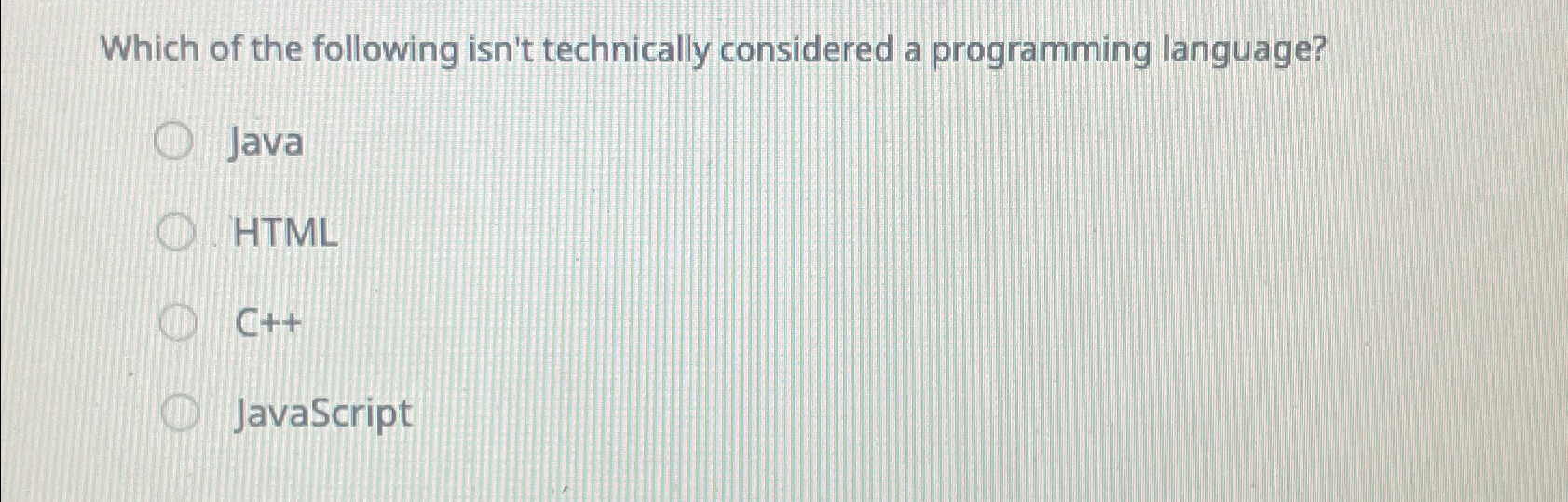 Solved Which of the following isn't technically considered a | Chegg.com
