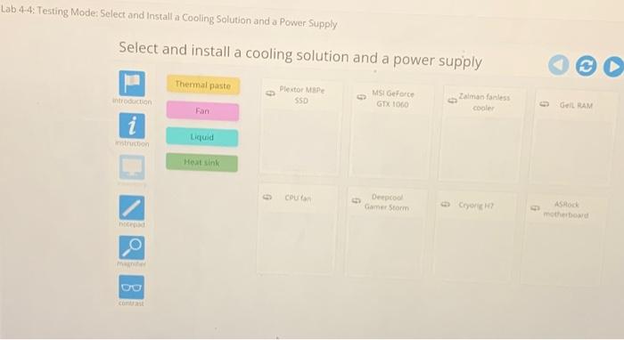 Solved Lab 4 4 Testing Mode Select And Install A Cooling