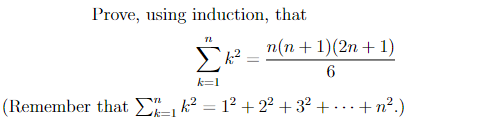 Solved Prove, using induction, | Chegg.com