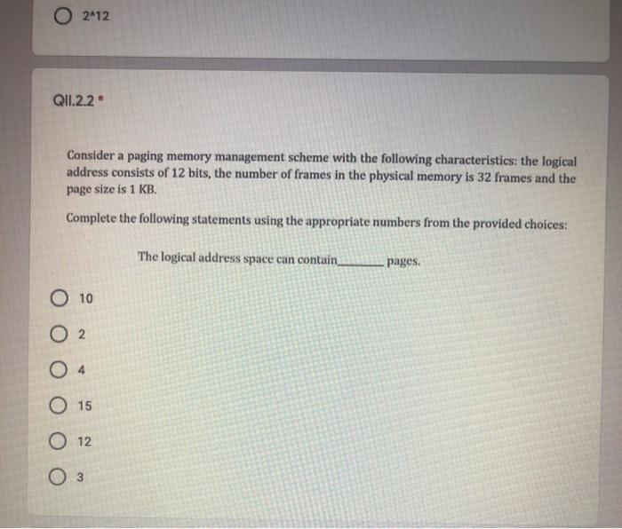 Solved Consider a paging memory management scheme with the | Chegg.com