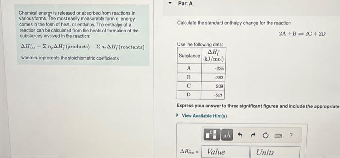 Solved Chemical energy is released or absorbed from | Chegg.com