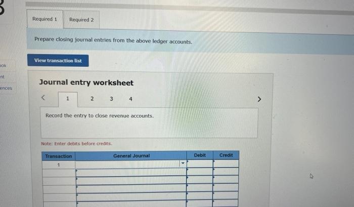 Solved Exercise 4-8 Preparing and posting closing entries LO | Chegg.com