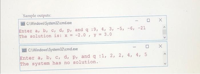 Solved 1. Algebra: 2x2 linear equations (Use the posted | Chegg.com