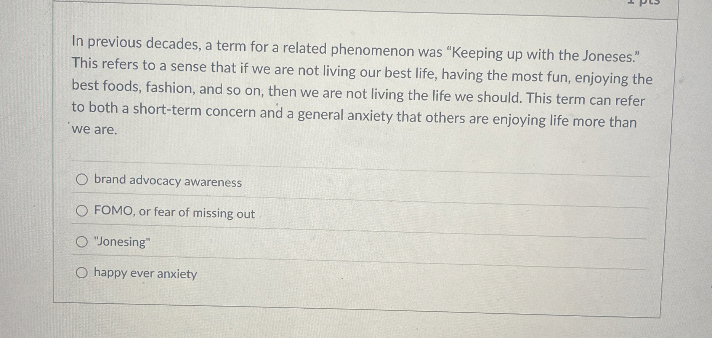 Solved In previous decades, a term for a related phenomenon | Chegg.com