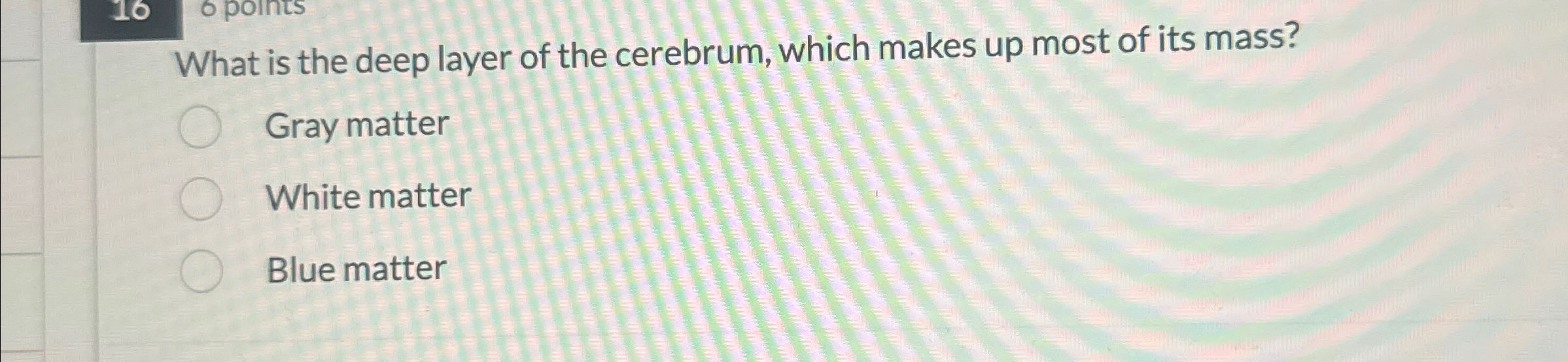 Solved What is the deep layer of the cerebrum, which makes | Chegg.com