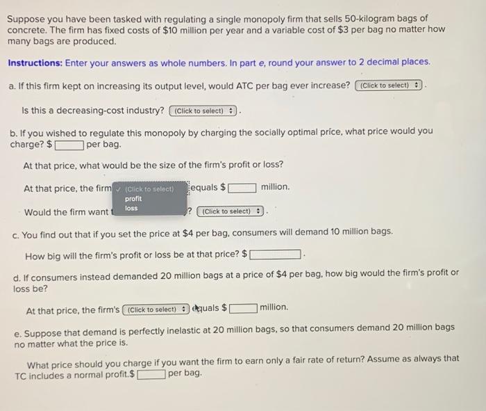 Solved Suppose you have been tasked with regulating a single | Chegg.com