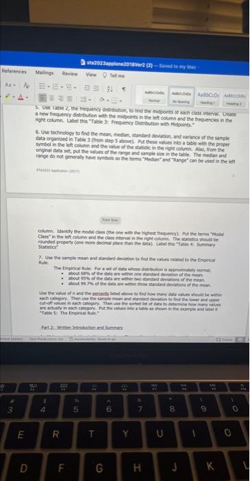 Solved StA2023 Application: Sample Data. Statistics, and the | Chegg.com