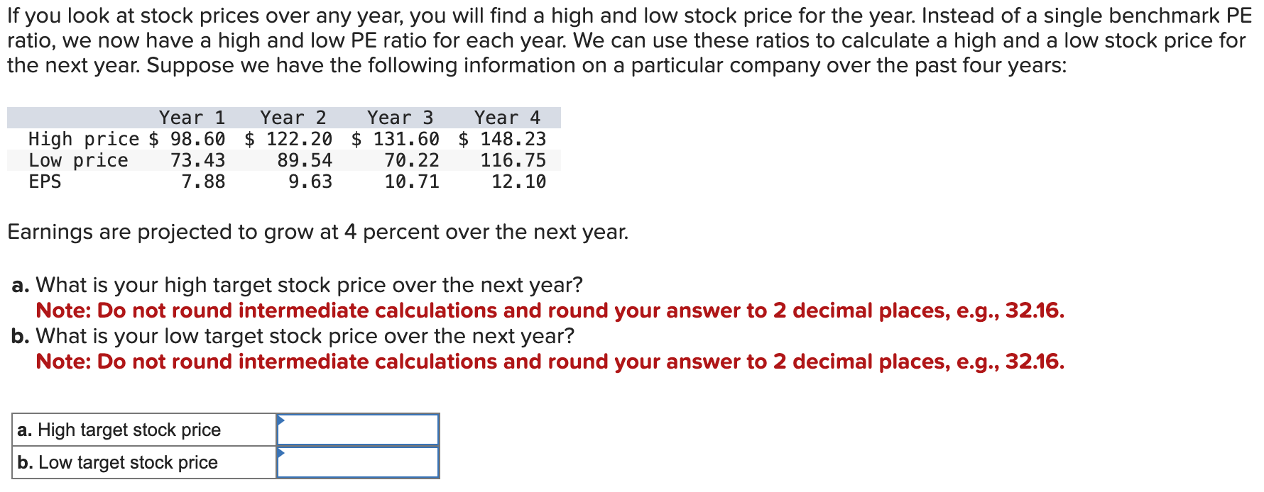 Solved If you look at stock prices over any year, you will | Chegg.com