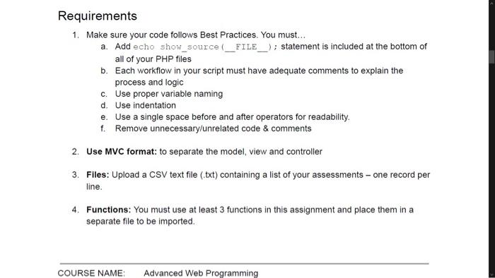 Solved - For this assignment, you will create a PHP | Chegg.com
