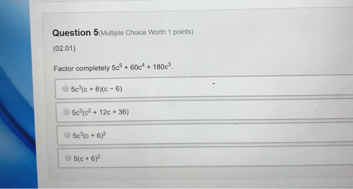 Solved Question 5(Multiple Choice Worth 1 points) (02.01) | Chegg.com