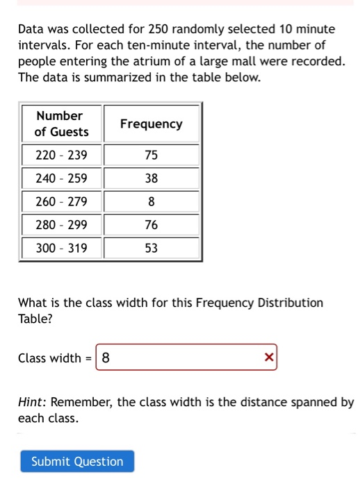 Solved Data was collected for 250 randomly selected 10 | Chegg.com