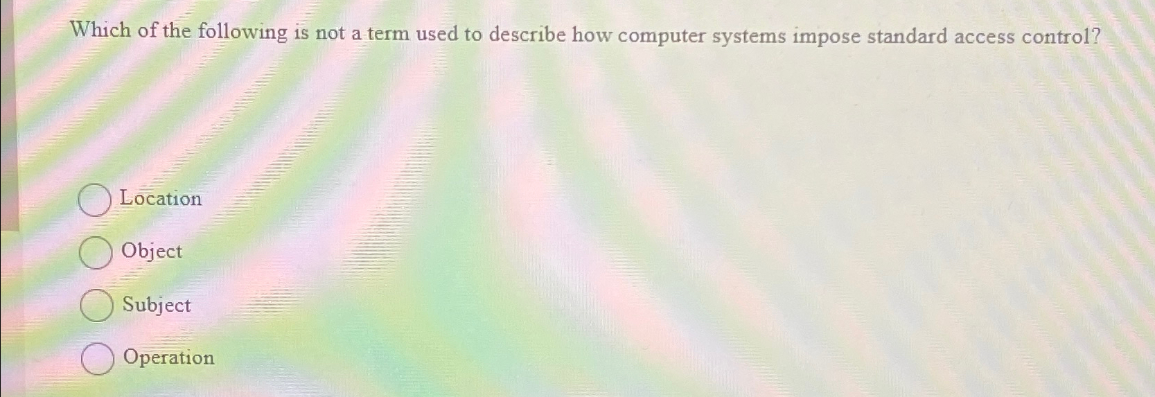 Solved Which of the following is not a term used to describe | Chegg.com