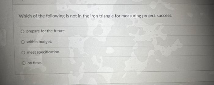 Solved A project typically has: a defined start date but | Chegg.com