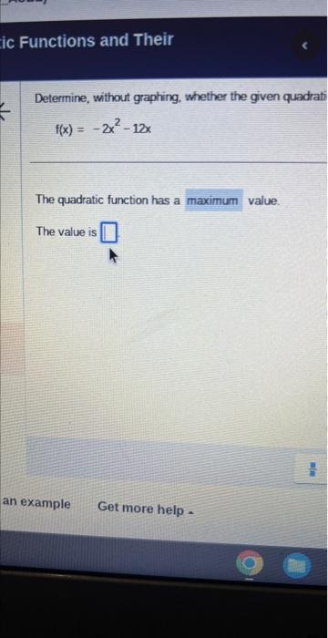 Solved Determine, without graphing, whether the given | Chegg.com