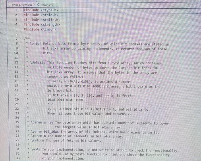 Solved Binary Operations In C Implement A Function That