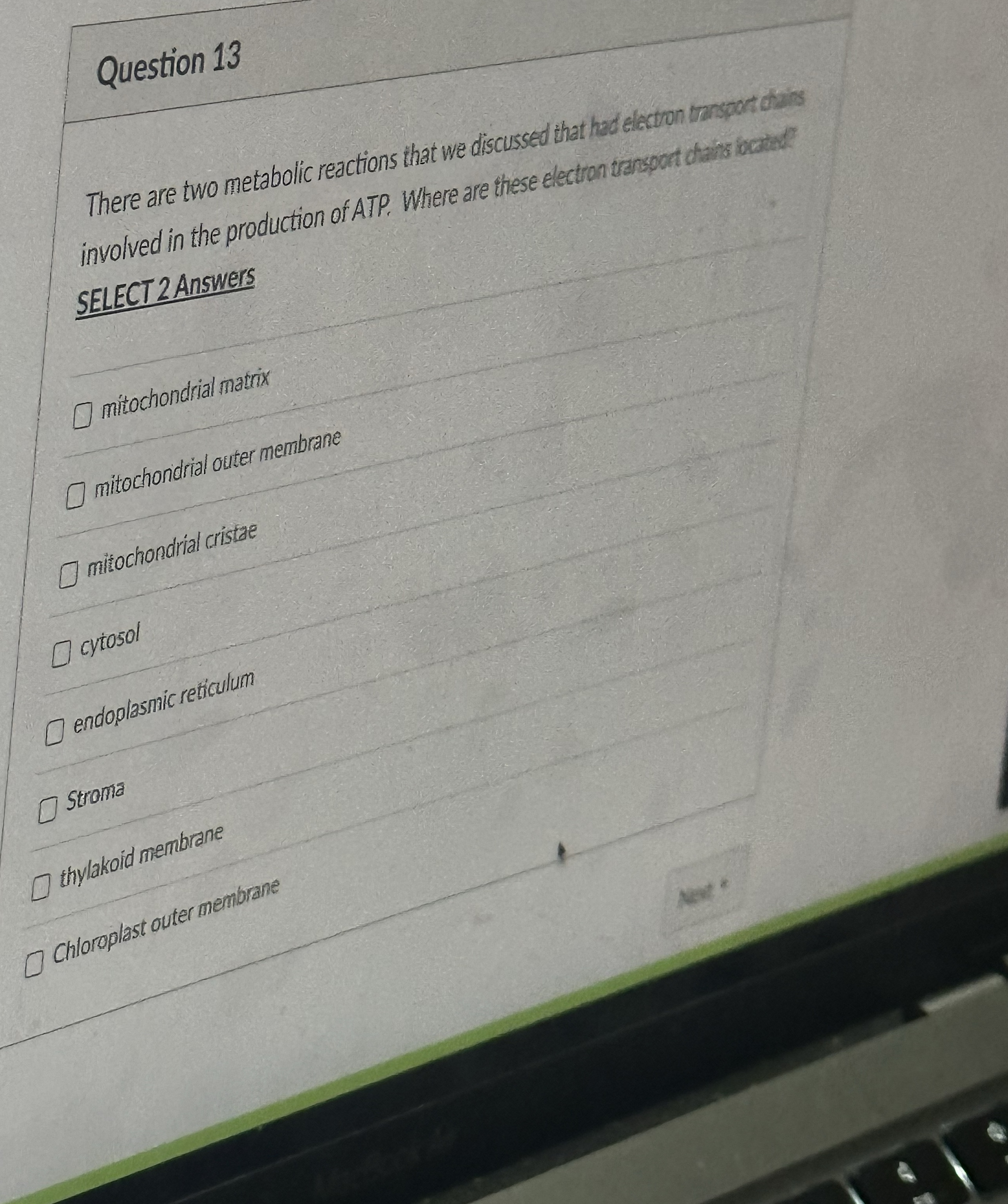 Solved Question 13There are two metabolic reactions that we | Chegg.com