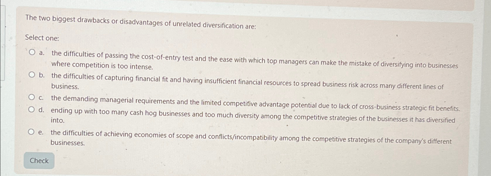 Solved The two biggest drawbacks or disadvantages of | Chegg.com