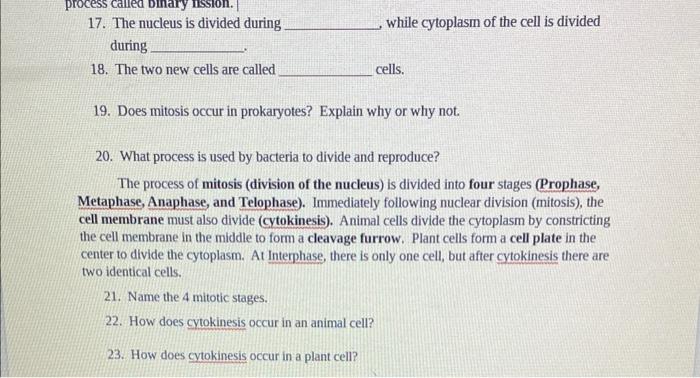THE CELL CYCLE The cell cycle, or cell-division | Chegg.com