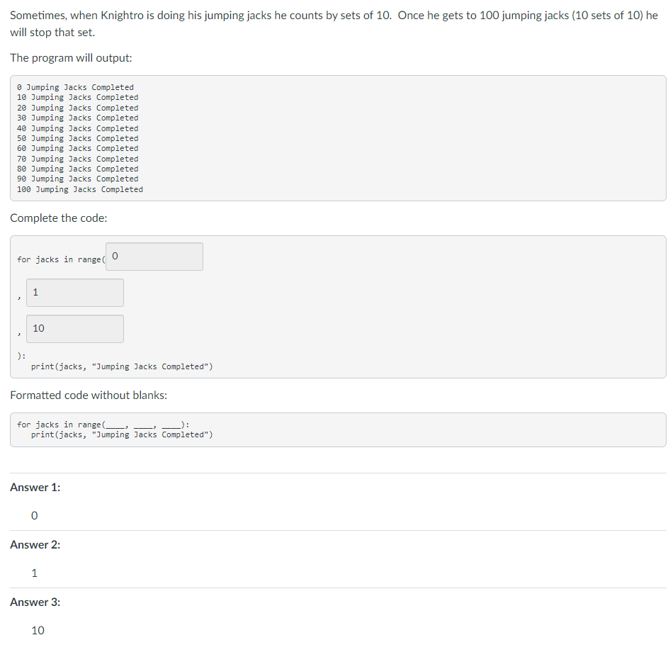 Solved Sometimes, when Knightro is doing his jumping jacks | Chegg.com