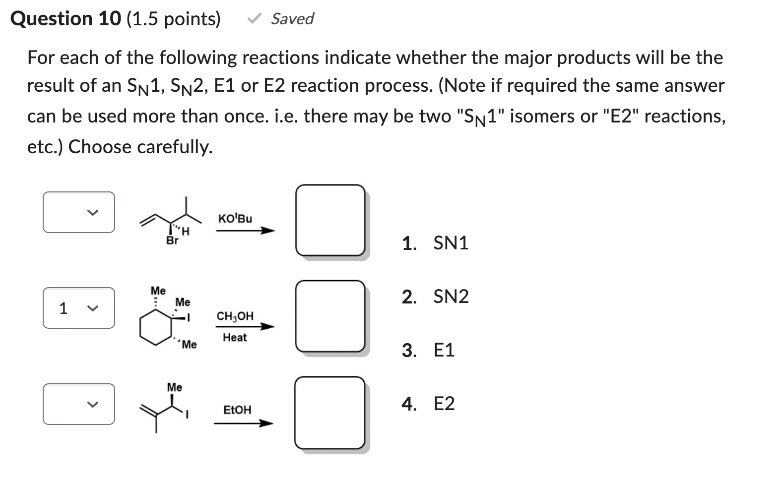 Solved For each of the following reactions indicate whether | Chegg.com