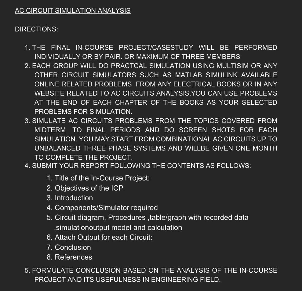 Solved 2. EACH GROUP WILL DO PRACTCAL SIMULATION USING | Chegg.com