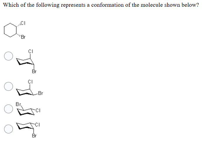 Solved Which of the following represents a conformation of | Chegg.com