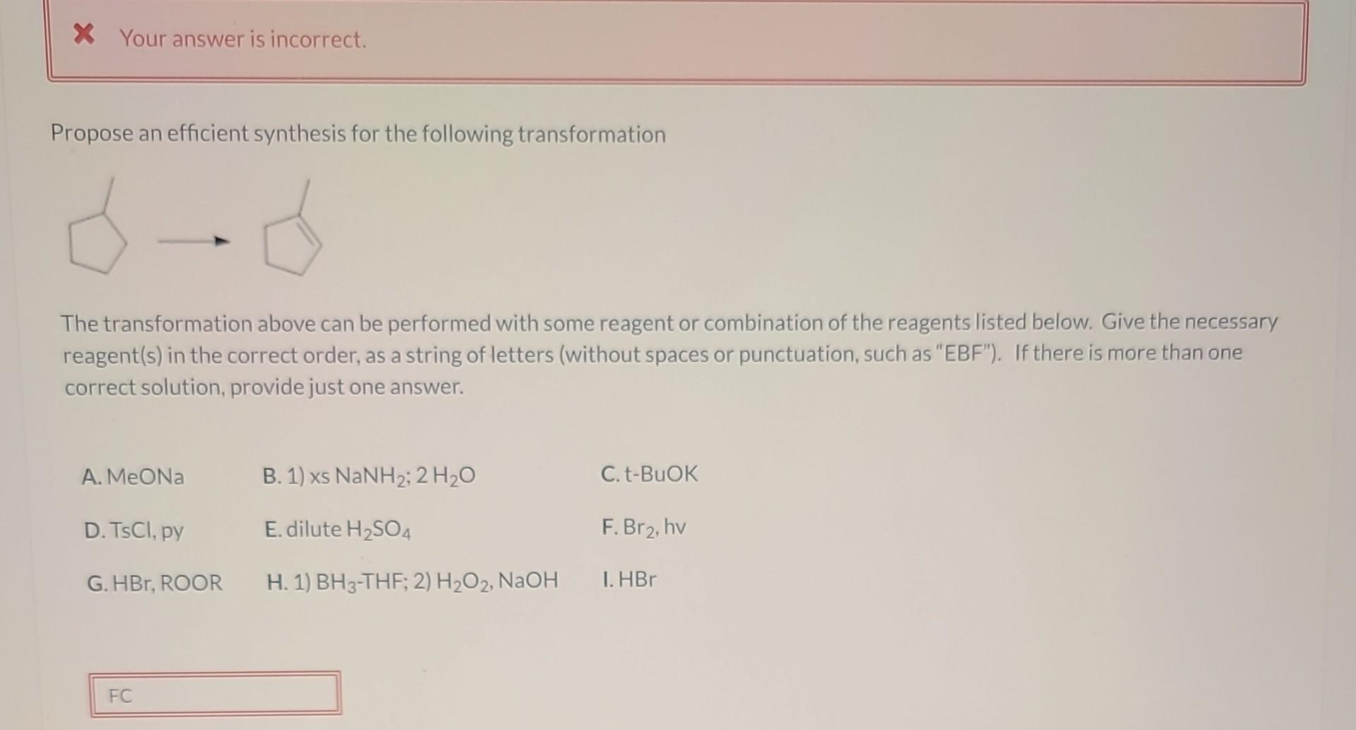 Solved * Your answer is incorrect. Propose an efficient | Chegg.com