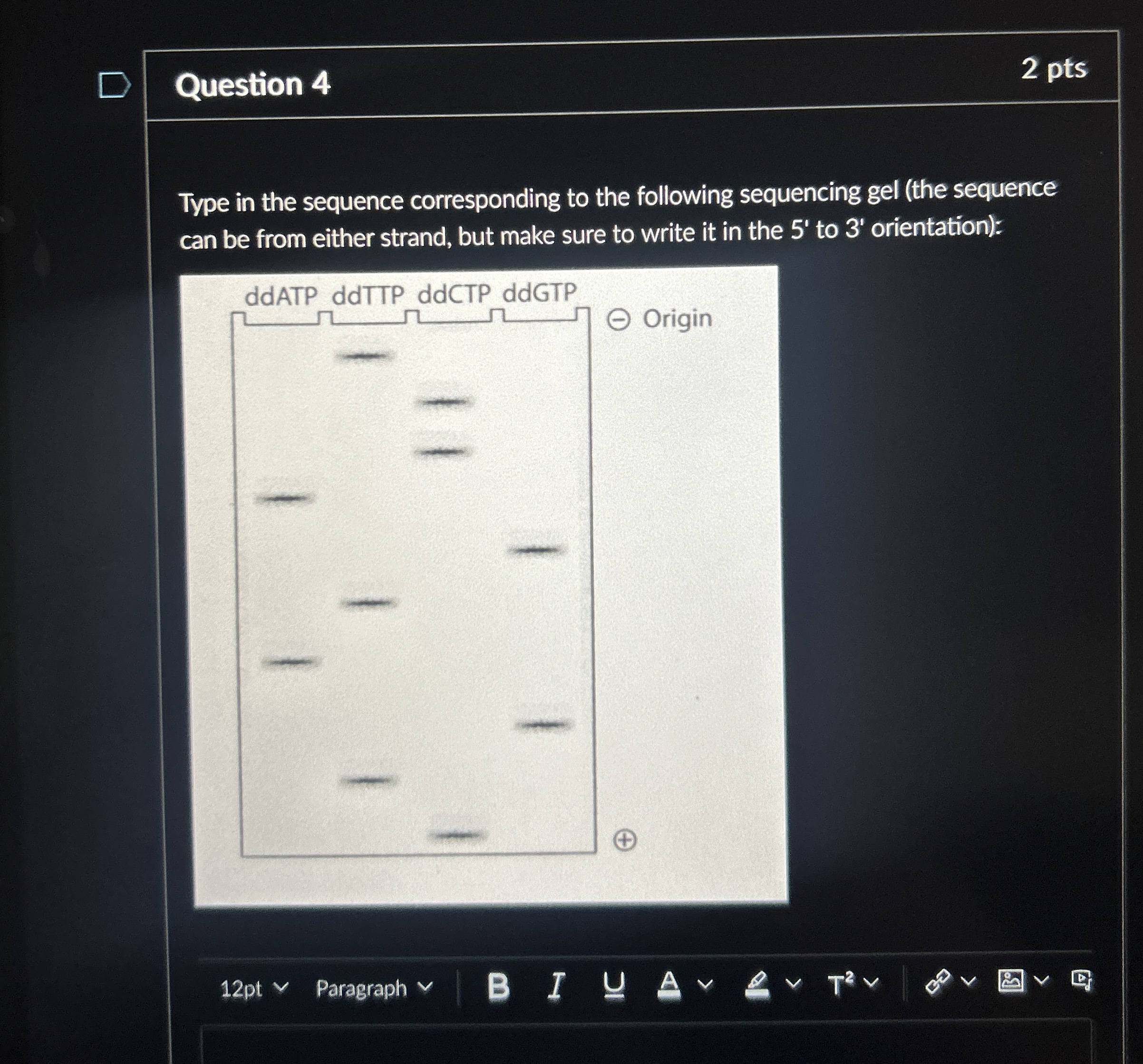 Solved Question 42 ﻿ptsType in the sequence corresponding to | Chegg.com