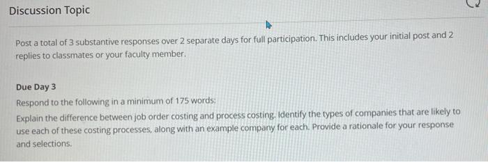 Solved Post a total of 3 substantive responses over 2 | Chegg.com