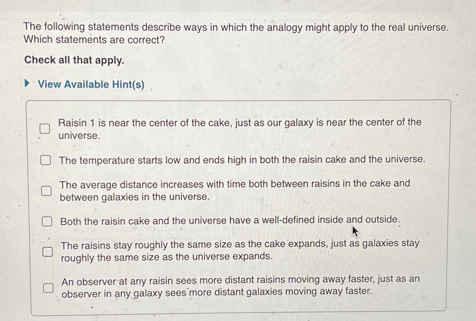 Solved The following statements describe ways in which the | Chegg.com