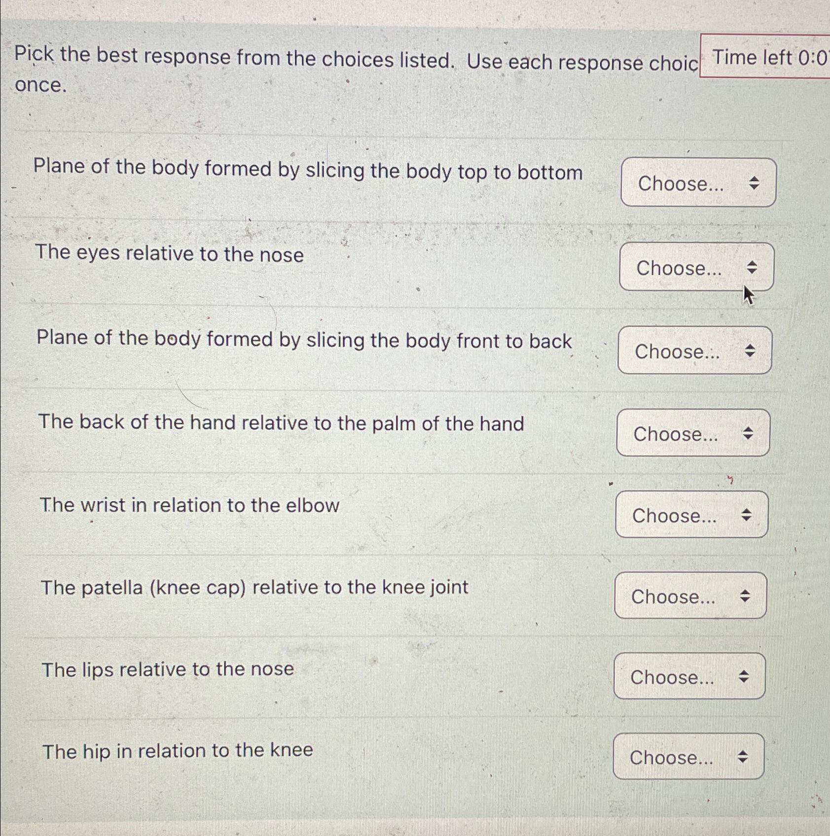 Solved Pick the best response from the choices listed. Use | Chegg.com