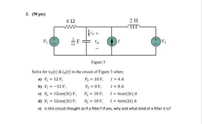 Solved 3. (50ntw) rigure 5 Solve for v0(t)&i0(t) in the | Chegg.com Solved 3. (50ntw) rigure 5 Solve for v0(t)&i0(t) in the | Chegg.com