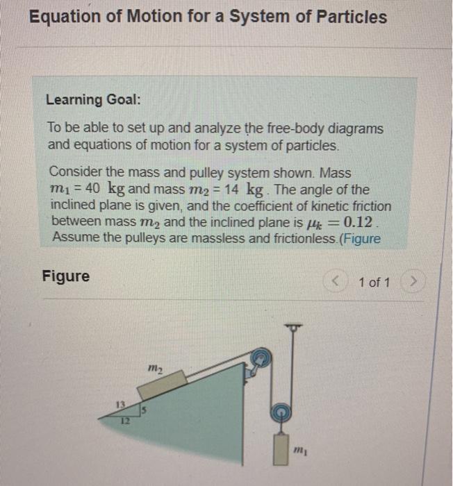Solved Equation of Motion for a System of Particles Learning | Chegg.com