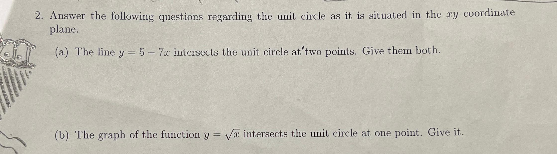 Solved ?. Answer the following questions regarding the unit | Chegg.com