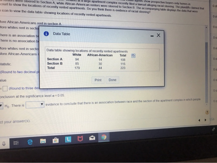 Solved Question Help A subtle form of racial discrimination | Chegg.com