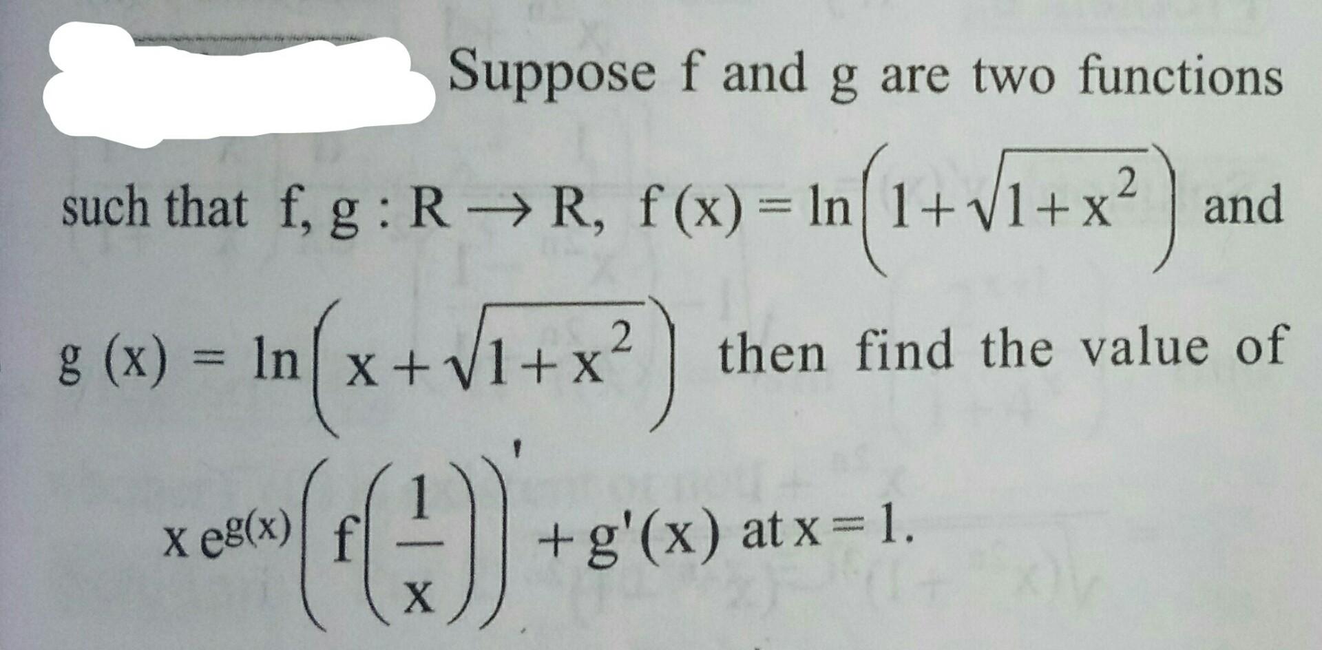 Solved Suppose f and g are two functions such that f,g:R → | Chegg.com