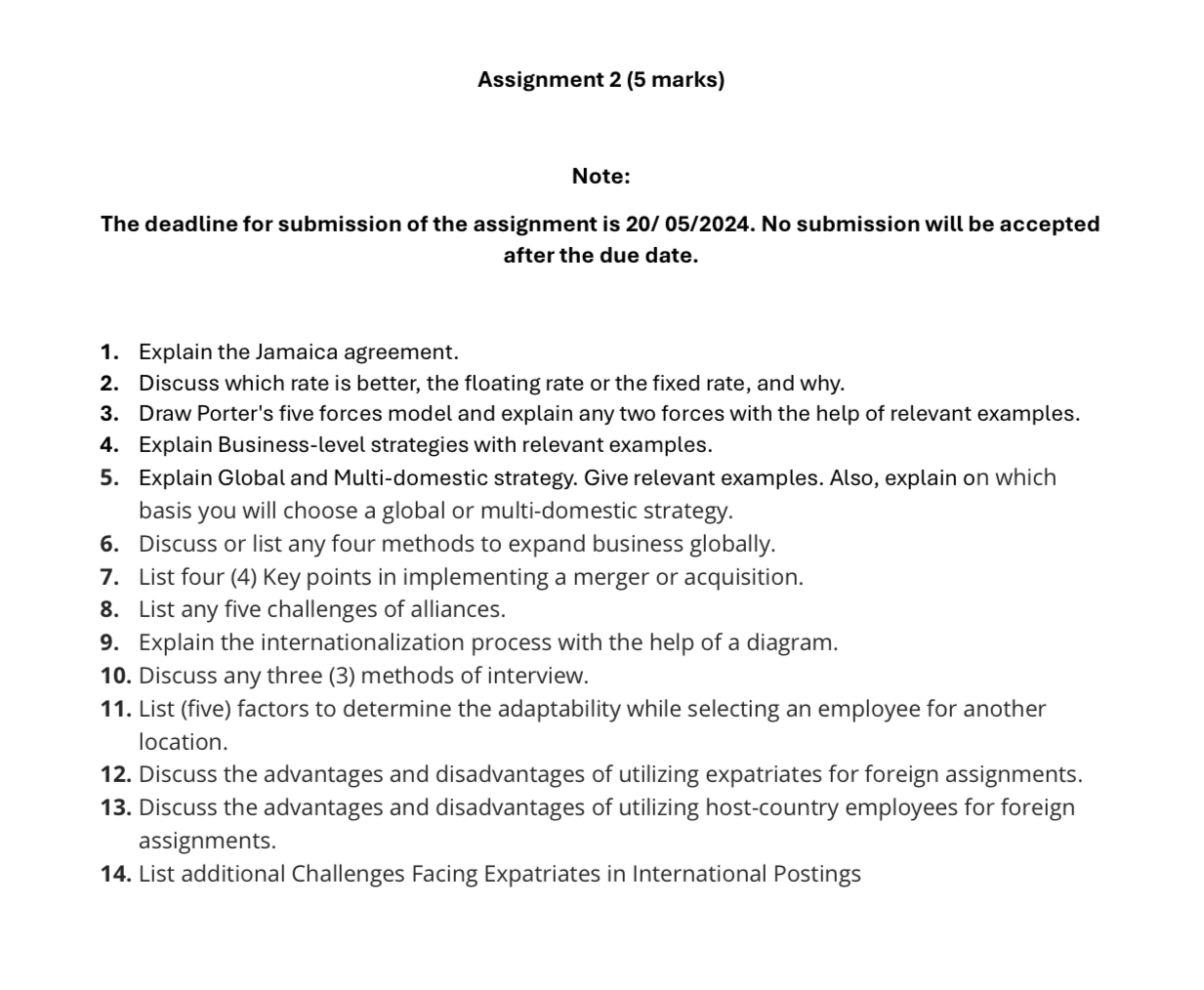 Solved Assignment 2 (5 ﻿marks)Note:The deadline for | Chegg.com