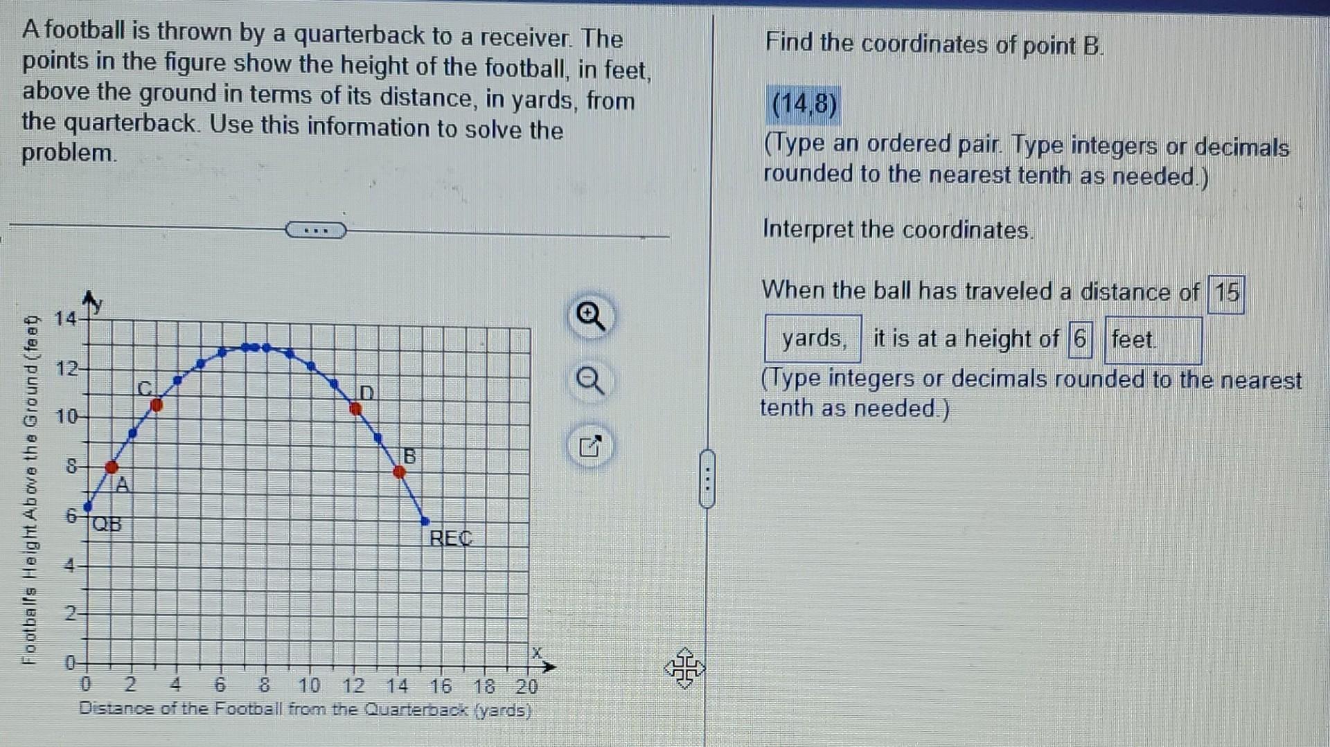 Solved A football is thrown by a quarterback to a receiver. | Chegg.com