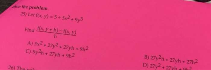 Solved Olve The Problem 25 Let F X Y 5 5x2 9y3 Find