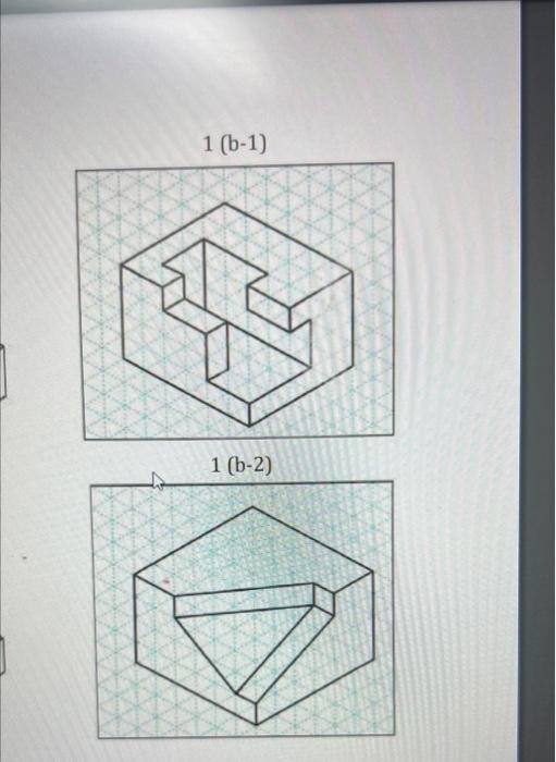Solved Draw these two in multi-view. | Chegg.com
