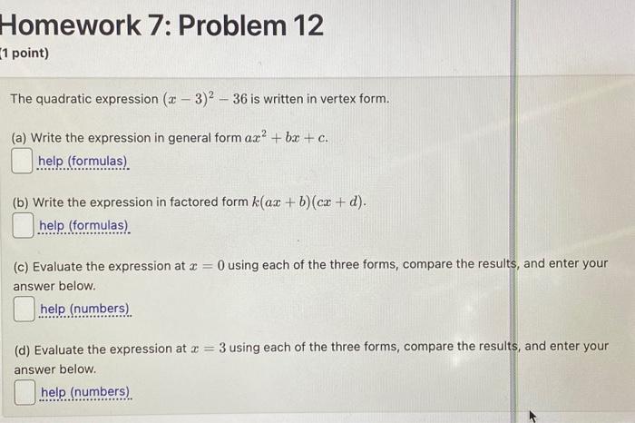 Solved Homework 7 Problem 11 1 Point The Graph Of A