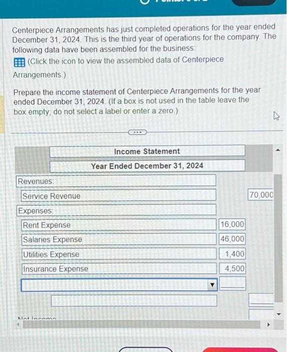 Solved Centerpiece Arrangements has just completed | Chegg.com Solved Centerpiece Arrangements has just completed | Chegg.com